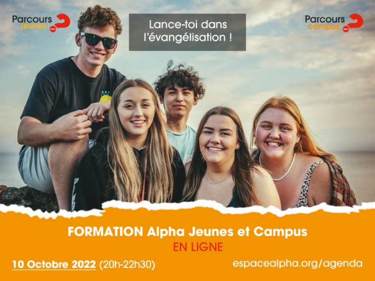 Formation Alpha Jeunes et Campus - En ligne - 10 octobre 2022 - Alpha